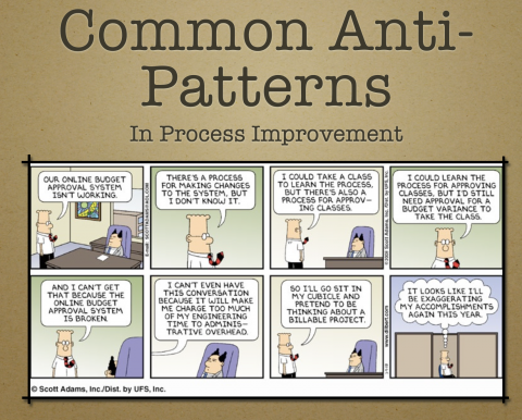 Common Anti Patterns In Process Improvement | SE Goldmine